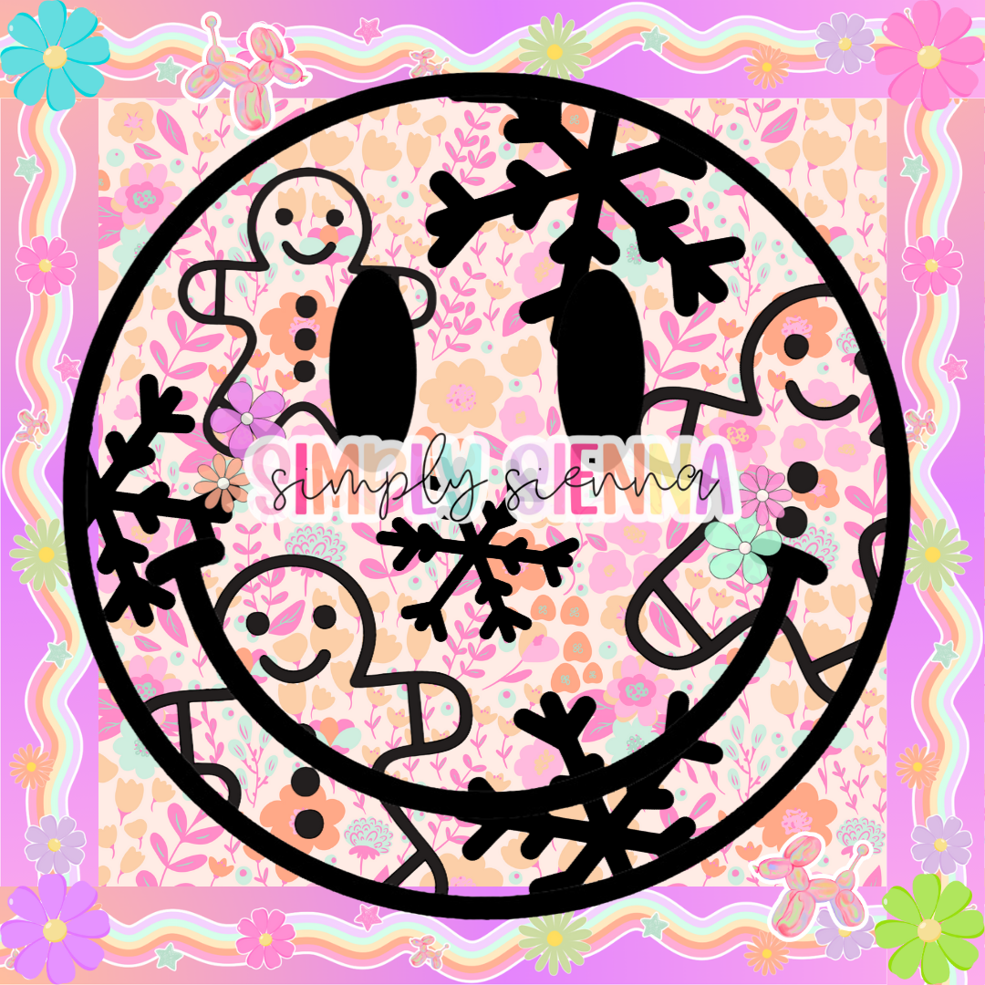 Gingerbread Smiley PNG – Simply Sienna